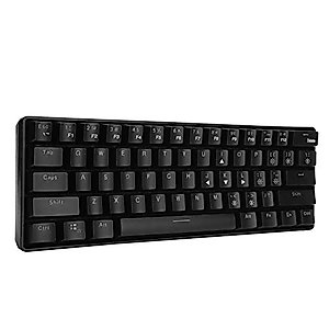 Gaming Keyboard, 9 Single Color Backlight Modes Mechanical Gaming Keyboard Ergonomic Design with 1850Mah Rechargeable Battery for Pc Gamer for Computer Laptop