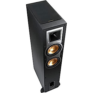Klipsch Reference R-26FA Floorstanding Speaker, Black, Pair (Renewed)