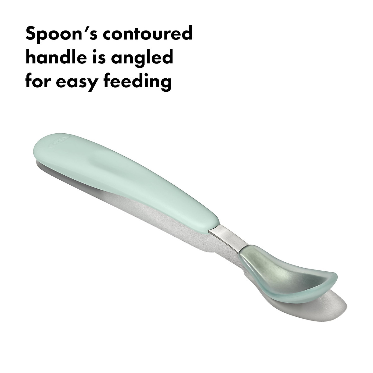 OXO Tot Feeding Spoon Set with Soft Silicone - Opal and Blossom