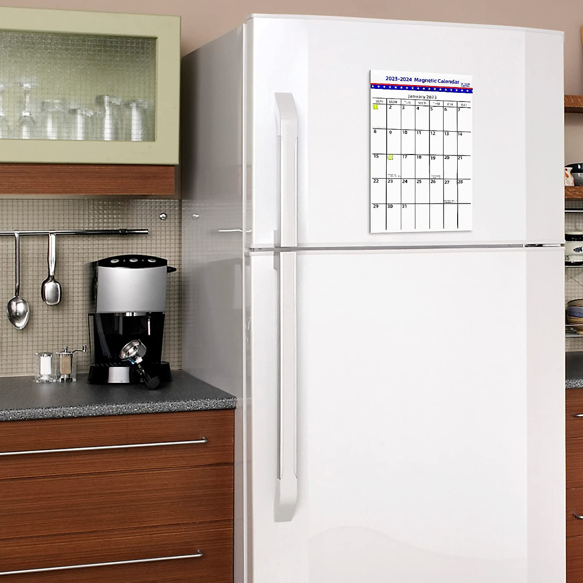 V-ZIYAZA 2024 Calendar Magnetic Fridge Calendar 2023-2024 Monthly Planner 2 years & 24 months Long service life make your family office classroom or dormitory lively 8.25X11.5 inch