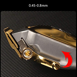 KEMEI Mens Clipper Cordless Hair Clippers, Razor Electric Professional Beard Trimmer Grooming Shaving Machine Self Hair Cutting Haircut Trimmers Cutter，Gold