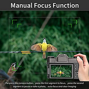 Digital Cameras for Photography, 4K 48MP Vlogging Camera for YouTube with WiFi, Manual Focus, 16X Digital Zoom, 52mm Wide Angle Lens & Macro Lens, 32GB TF Card and 2 Batteries