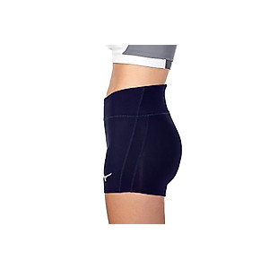 Mizuno womens Elevated 4" Inseam Volleyball Shorts, Navy, X-Small
