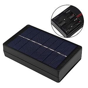 Solar Aa AAA Battery Charger Charging Box 1W 4V Portable Solar Battery Charger for Aa and AAA Batteries Black Solar Battery Charger for Aa Batteries Bank