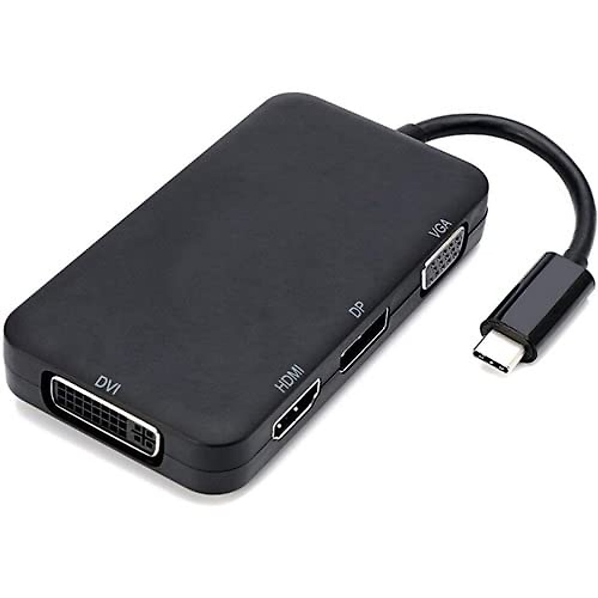 4 in 1 USB Type C Hub To HDMI DVI VGA DP Adapter