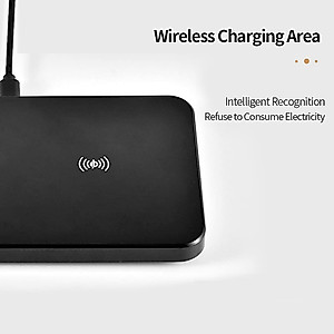 eboxer 1 Coffee Mug Warmer, 2 in 1 Phone QI Wireless Charger Drink Heating Warmer Magnetic USB Charging, Constant Temperature 13155 for OfficeHome to Warm Tea, Milk default