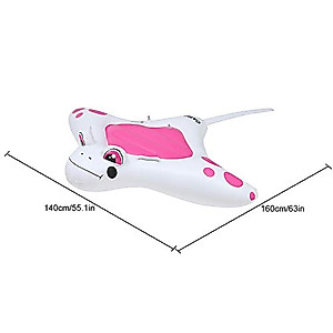 Toxz Floating Inflatable Circle for Kids, Armrest Design Inflatable Fish,Durable Environment Protection PVC(Ship from US!)