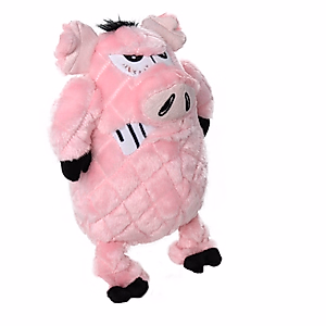 MIGHTY- Angry Animal Pig - Squeaker-Multiple Layers. Made Durable, Strong & Tough. Interactive Play Dog Toy (Tug, Toss & Fetch). Machine Washable & It Floats. (Regular)