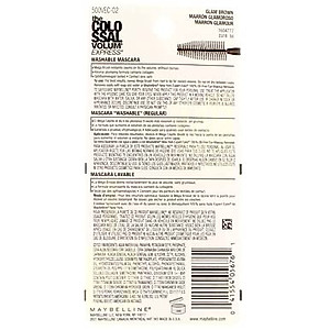 Maybelline New York Volum' Express Colossal Washable Mascara, Glam Brown [232] 0.31 oz (Pack of 3)