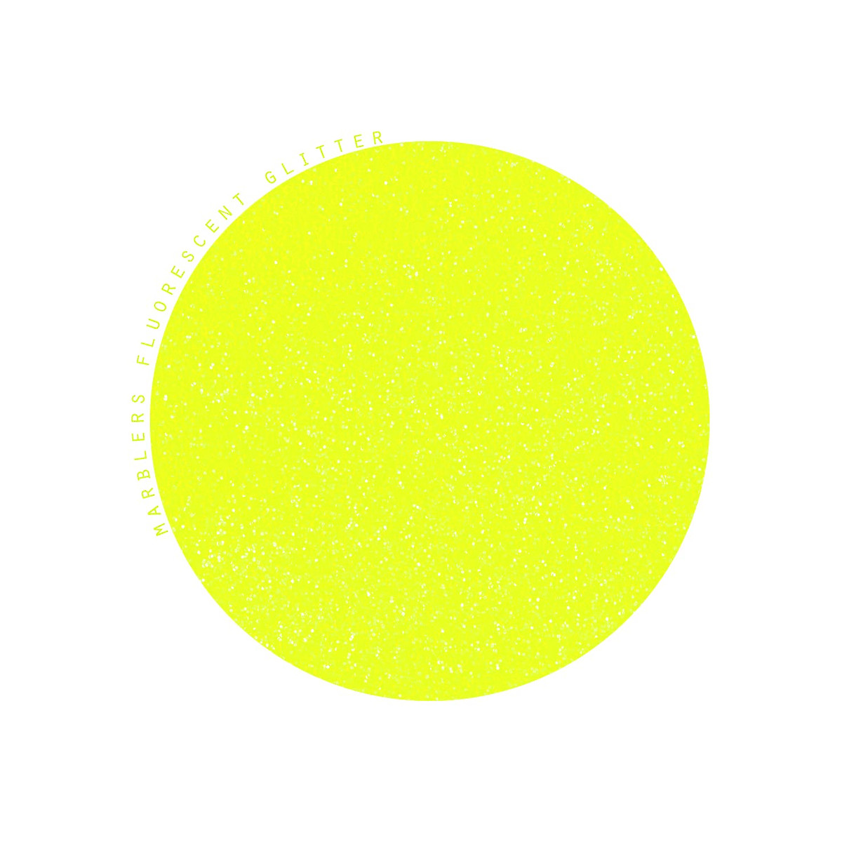 MARBLERS Cosmetic Grade Fine Neon Glitter [Fluorescent Yellow] 0.18oz (5g) | Fine | Non-Toxic | Vegan | Cruelty-Free | Eyeshadow, Nail Polish, Nail Art | Festival, Rave & Party Makeup | Body & Face