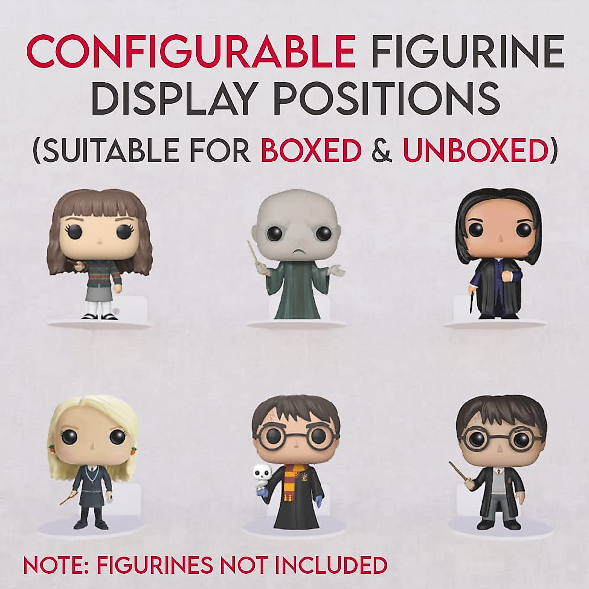 Tapeera 12-Pack White Acrylic Display for Funko Pop Shelves - Suitable for Boxed and Unboxed Figures - 4-Inch Vinyl Funko Pop Wall Display - Action Figure and Funko Pop Display Case - 3 Inch Diameter