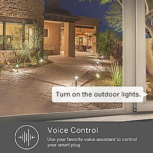 Kasa Smart Outdoor Smart Plug KP400, Smart Home Wi-Fi Outlet with 2 Sockets, Works with Alexa, Google Home &IFTTT, No Hub Required, Sunset & Sunrise Offset