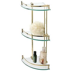 Signature Hardware 296120 Engel 11" Glass Bathroom Shelf