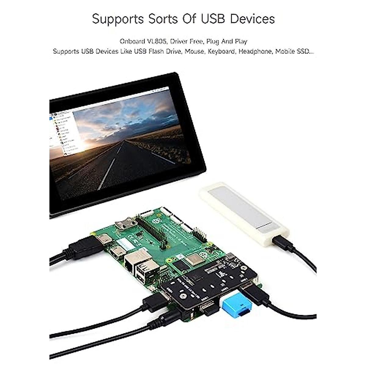 Waveshare PCIe to USB 3.2 Gen1 Adapter