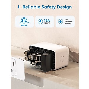 meross Smart Plug Mini Support Apple HomeKit, Siri, Alexa, App Control, Timer, 15A & Reliable WiFi Outlet, No Hub Needed, 2.4G WiFi Only, 4 Pack