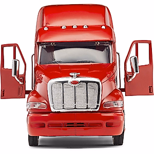 Wheel Master Peterbilt Tractor Trailer 387 Play Toy Truck Vehicle for Kids 1/32 Die Cast Scale,Designed, with Functions, Pre Built Semi, Realistic Look and Openable Doors Great Gift for Children