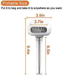 Baby Stroller Fan with 3 Speeds, 4000mAh Portable Silicone Handheld Fan Mini Personal Clip On Fan with Flexible Tripod, Car Seat Baby Fan Battery Operated Rechargeable USB Fan Bladeless Fan for Baby