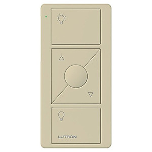 Pico Remote for Caseta Wireless Smart Dimmer and Plug-in Lamp Dimmer with Favorite Setting, PJ2-3BRL-GIV-L01, Ivory