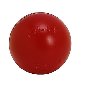 Jolly Pets Push-n-Play Ball Dog Toy, 10 Inches/Large, Red (310 RD)