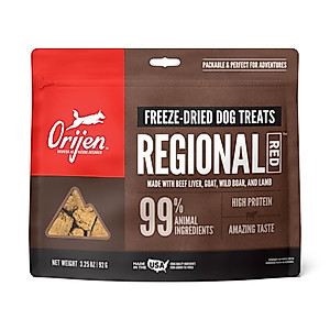 ORIJEN Freeze Dried BEEF RECIPE Dog Treats, WholePrey Ingredients, 3.25oz
