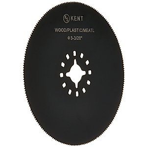 KENT, Set of 6, Round HSS M2 3" Diameter Saw Blades For: Hard Wood, Metal, Plastics, Fits Fein Multimaster, Bosch, Chicago, Milwaukee