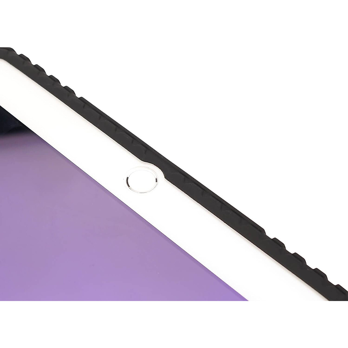 Veamor 10.2 in Silicone Back Case Cover, Anti Slip Rubber Protective Skin Soft Bumper for Apple iPad 9th (2021)/8th (2020)/7th (2019) Gen, Kids Friendly/Lightweight/Ultra Slim/Shockproof (Black)