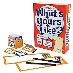 PlayMonster What's Yours Like? — Hilarious Party Card Game — Describe What Your Guess Word is Like — Ages 12+