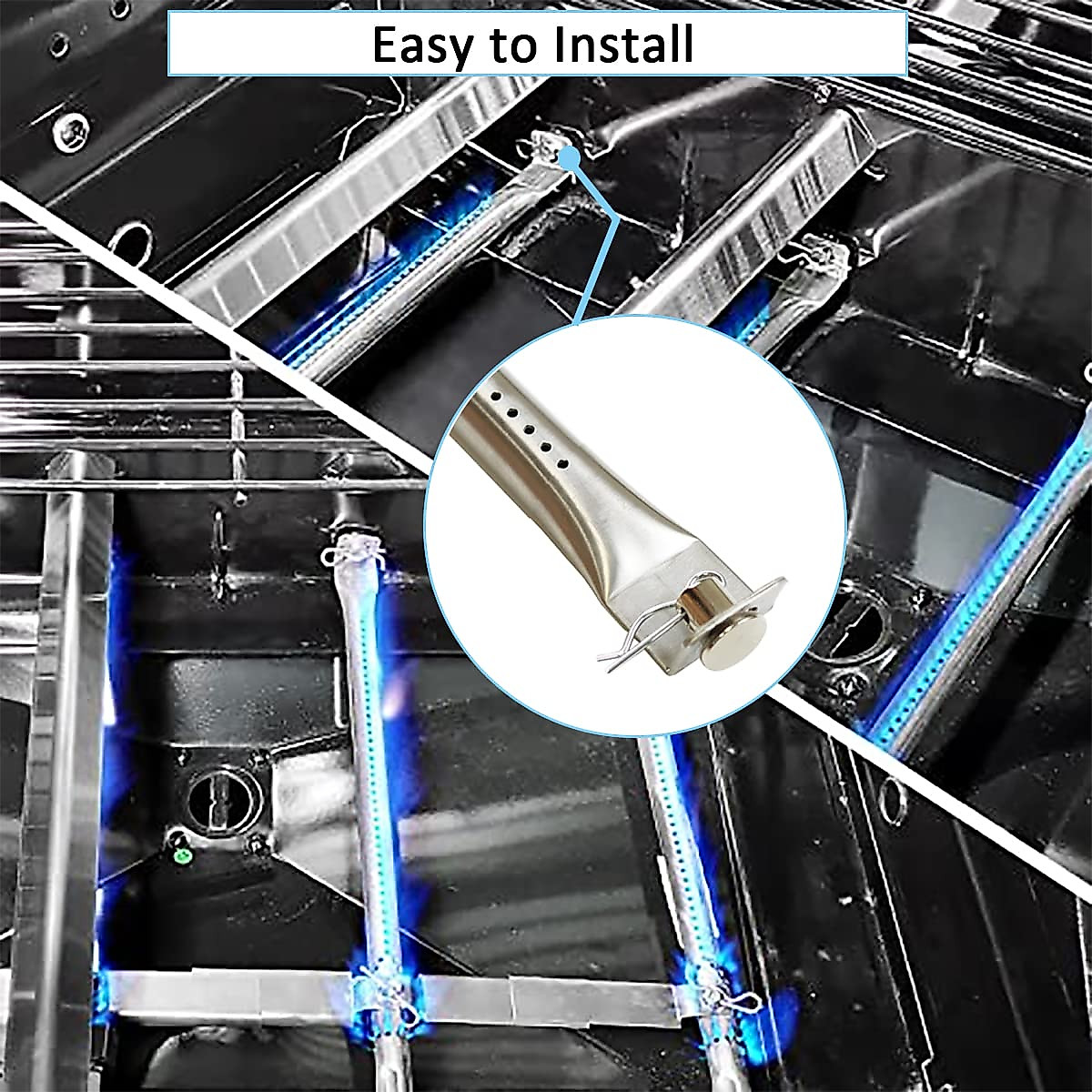 Grill Rplacement Parts for Charbroil Performance 4 Burner 463365021 463365522 463352521, 5 Burner 463448021, 4-Burner 463366022, G325-0002-W1 Heat Plate, G327-2100-W1 Burner, Igniter, Crossover Tube