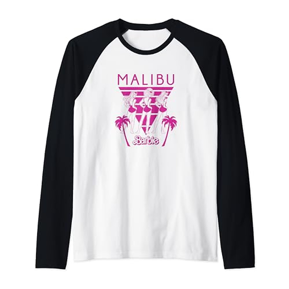 Barbie - 80's Malibu Barbie Raglan Baseball Tee