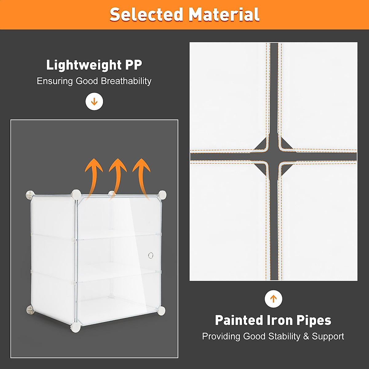 CHALIGHT 12-Tier Shoe Rack - 72 Pairs Shoe Storage Organizer - Stackable, Portable Cabinet (3-Tier Box x 12)