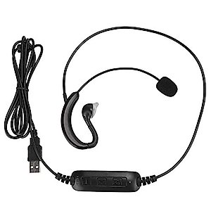 Ear-Hook Headset,USB Headphone Computer Notebook Accessory,Bluetooth Sport Earphone Single Ear-Hook Headset Invisible Earpiece with Mic for Skype/QQ/MSN