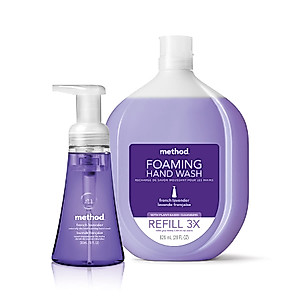 Method Foaming Hand Soap Refill, Waterfall, Recyclable Bottle, Biodegradable Formula, 28 fl oz (Pack of 4)