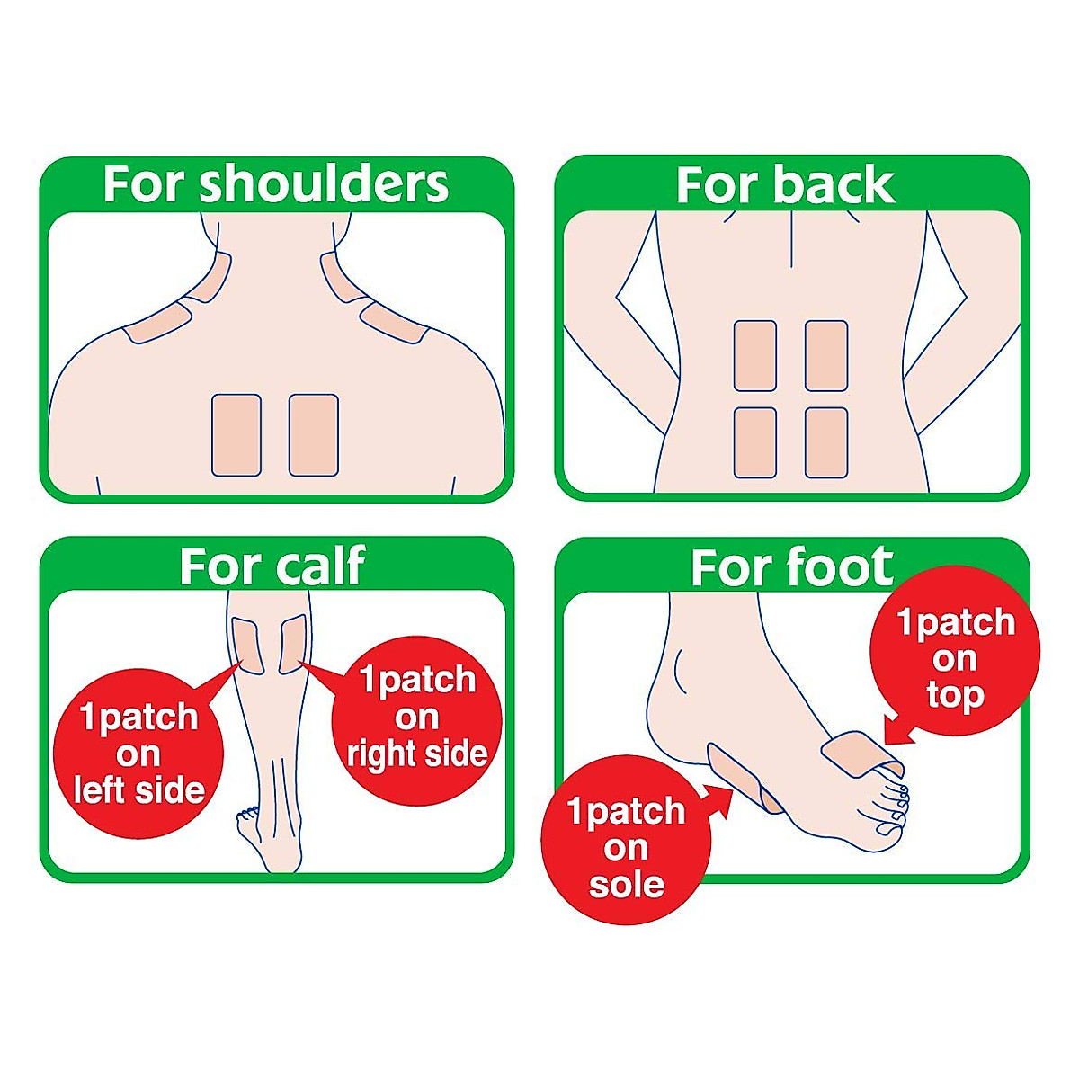 Salonpas Pain Relieving Patch, 20 Count, for Back, Neck, Shoulder, Knee Pain and Muscle Soreness, 8 Hour Pain Relief