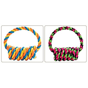 Chewy Champ Circle - Large Dog Rope Toy for Aggressive Chewers - Durable & Fun