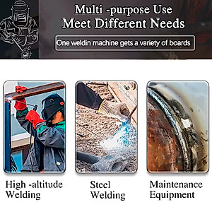 Stick Welder, Welding Machines, Welder Machine 110v, Mini Welder Machine Beginners ARC Welder 200Amp with Display LCD Use Welding Rod Tools