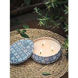 Large Citronella Candles Indoor Outdoor Set 4 x12oz Decorative Citronella Candles Outdoor Candles