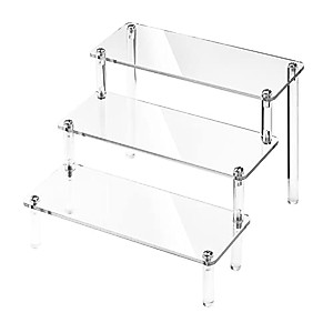 Acrylic Stands for Display,Clear Cupcakes Perfumes Figurines Display Risers Stand Cologne Organizer Acrylic Shelves for Amiibo Funko POP Figures Toys Cupcake Food Desserts Holder Collection Cosmetic Jewelry Makeup Nail Polish Product Tabletop Use. 20*8cm