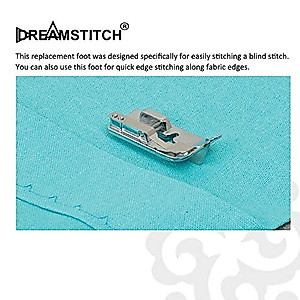 DREAMSTITCH X56409001 Snap On Blindhem (Blind Stitch) Presser Foot (R) for Babylock,Brother,Simplicity Sewing Machine ALT:BLG-BSF,X56409051,X56409-001,XC4051031,XC4051051,XC4051-051,XE2650001-7326BR