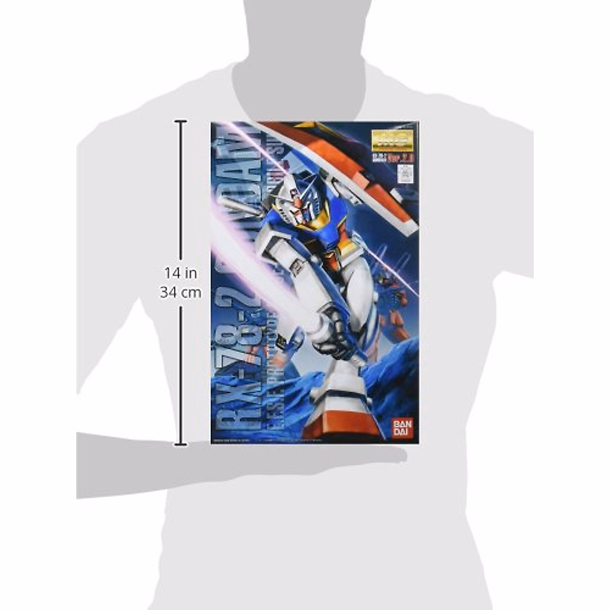 Bandai Hobby - Mobile Suit Gundam - Gundam RX-78-2 (Version 2.0),Bandai MG