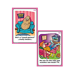 Super Duper Publications | Idioms Fun Deck | Figurative Language Skills Flash Cards | Educational Learning Materials for Children