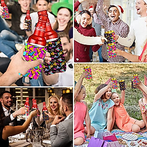 12 Pieces Retro 80s 90s Vintage Beer Can Coolers Sleeves Neoprene Drink Holders Bottle Can Sleeves Retro Party Supplies Memphis Fashion 80s Neon Can Cooler Sleeves 80s 90s Retro Party Supplies