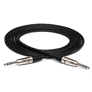 Hosa HSS-015 REAN 1/4" TRS to REAN 1/4" TRS Pro Balanced Interconnect, 15 Feet