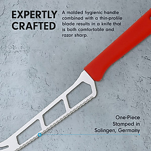 Messermeister German 6” Cheese & Tomato Knife, Red - Made in Solingen, Germany