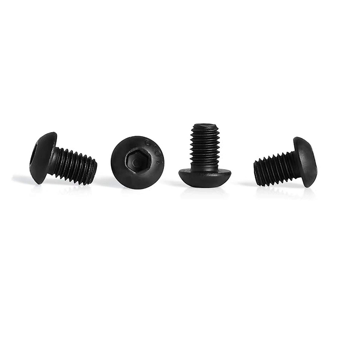 50 Pcs M5-0.8 x 12mm Button Head Socket Cap Screws, 10.9 Grade Alloy Steel, Allen Socket Drive, Black Oxide Finish, Full Thread (10.9 Grade,M5-0.8 x 12mm,50 Pcs)