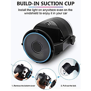 [4-Pack] Sound Activated Party Lights with Remote Control, Battery Powered/USB Portable RBG Disco Ball Light, Dj Lighting, Strobe Lamp 7 Modes Stage Party Supplies for Home Room Dance Parties Karaoke