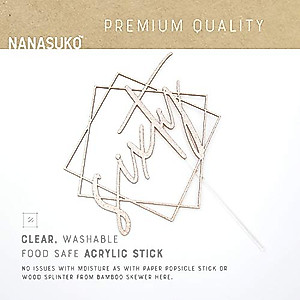 NANASUKO 60th Birthday Cake Topper - sixty - with Modern Geometric Frame - Double Sided Rose Gold Glitter - Premium Quality Made in USA