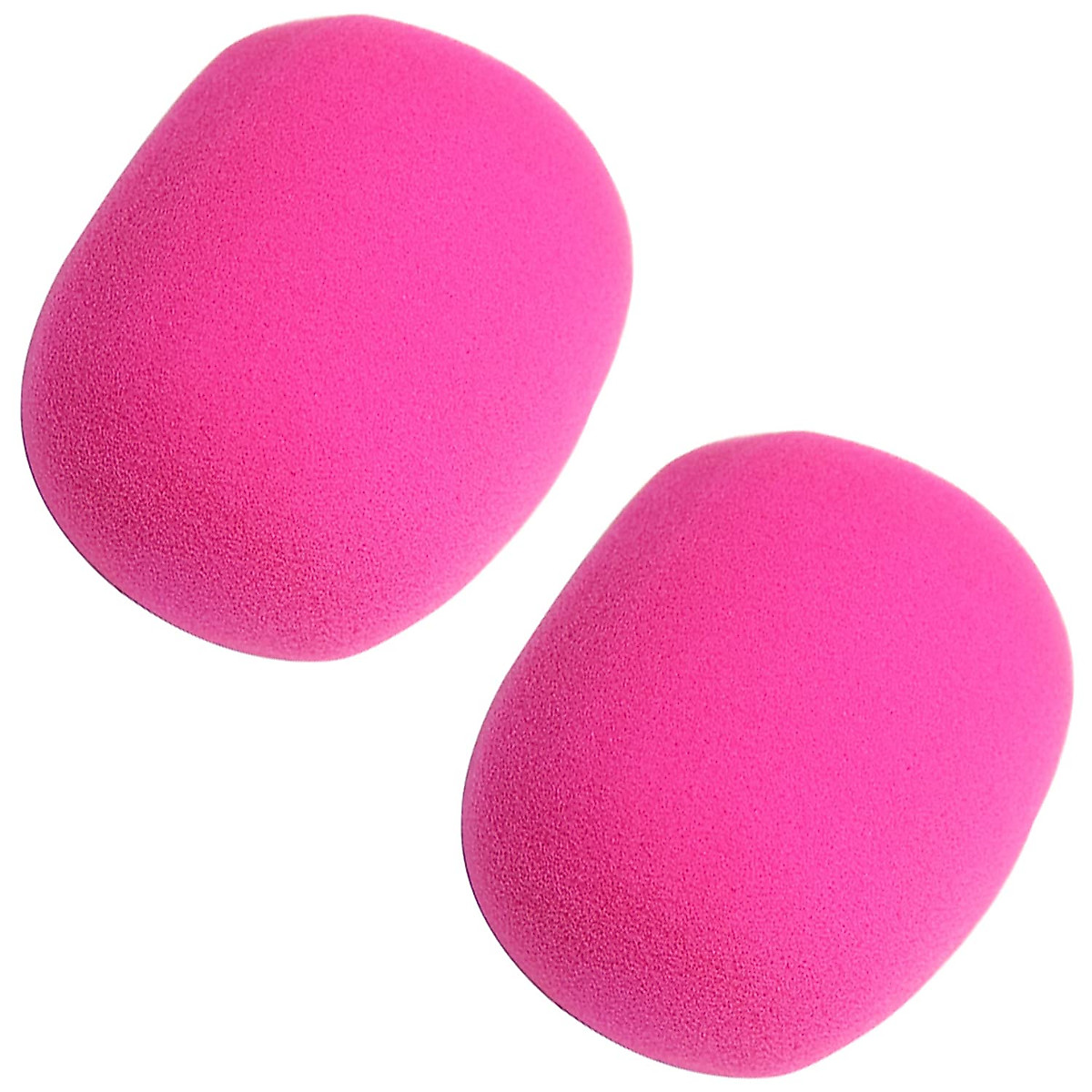 Fielect 2Pcs Microphone Covers Foam Mic Cover Handheld Microphone Windscreen Shield Mic Foam Filter Pink for KTV Broadcasting