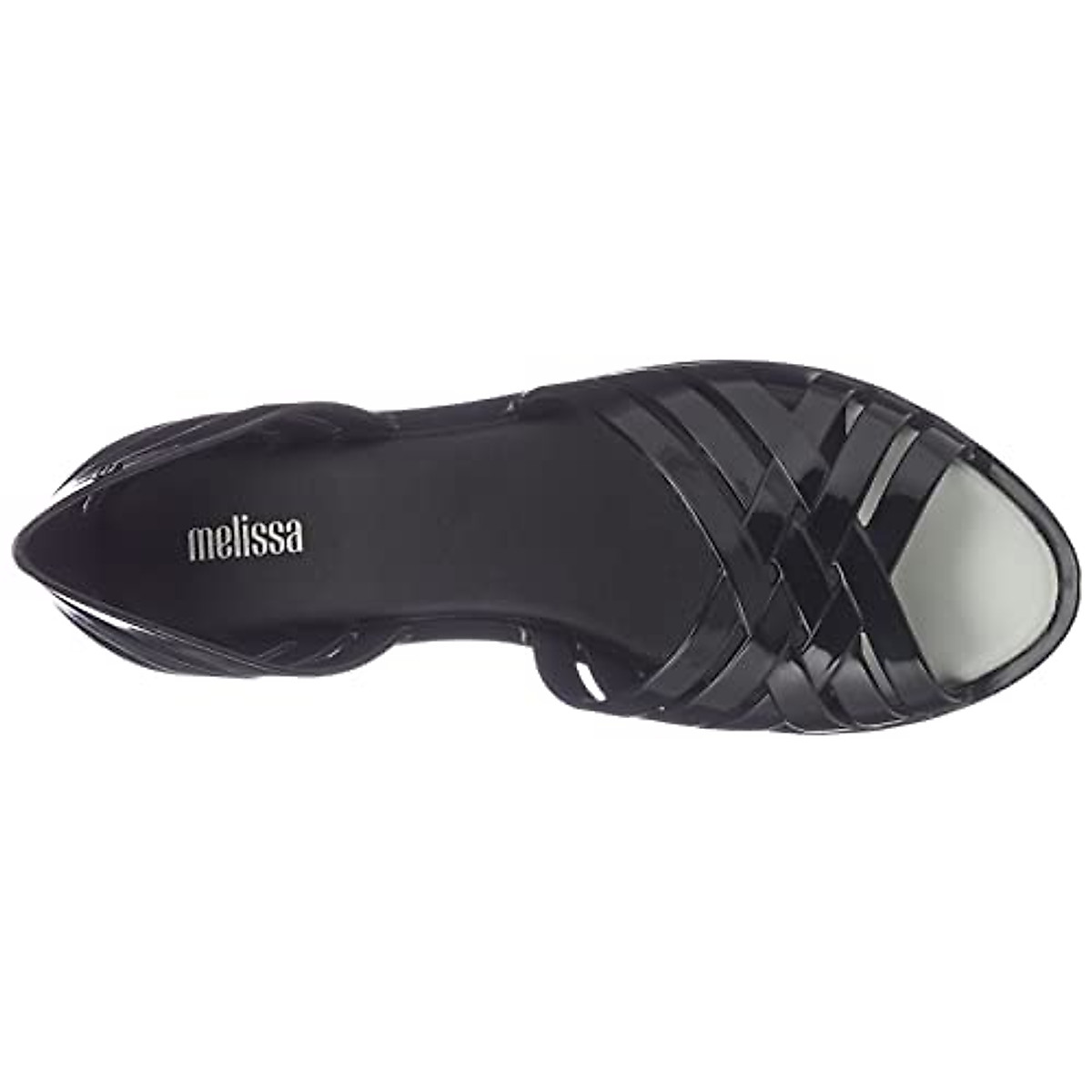 Melissa Womens Flora Flats Sandals Black 8