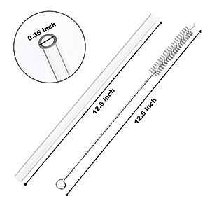 Replacement Straw for Stanley 40 oz 30 oz Cup Tumbler, 8 Pack Reusable Straws for Stanley 40 oz and Simple Modern Trek Tumbler with Handle, Straws with Cleaning Brush for Stanley Accessories