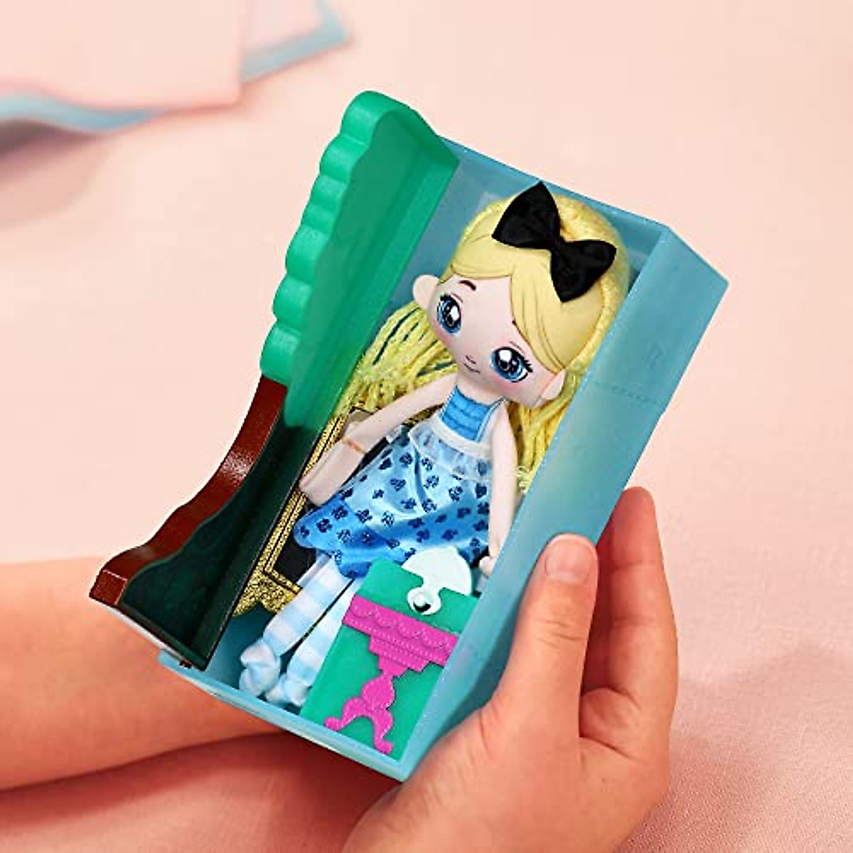 SWEET SEAMS Disney Single Pack Bundle: The Nightmare Before Christmas - Sally & Alice in Wonderland 6" Soft Rag Dolls and Playsets